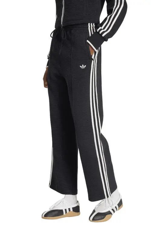 ADIDAS ORIGINALS Firebird Wide Leg Track Pants - Black/cloud White