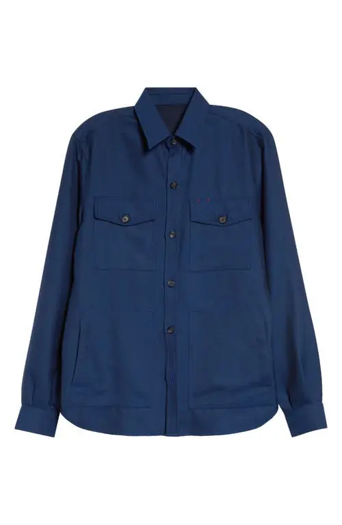 Isaia The Wool & Cashmere Overshirt