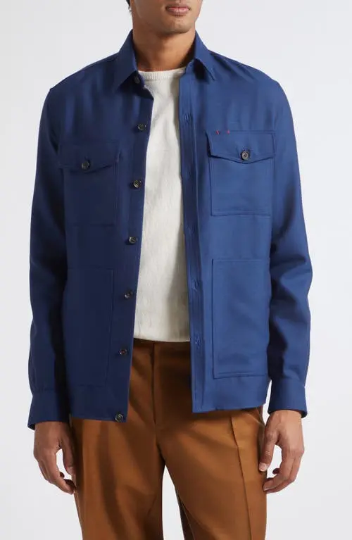 Isaia The Wool & Cashmere Overshirt