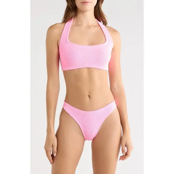 Hunza G Sandy Halter Two-piece Swimsuit - Bubblegum