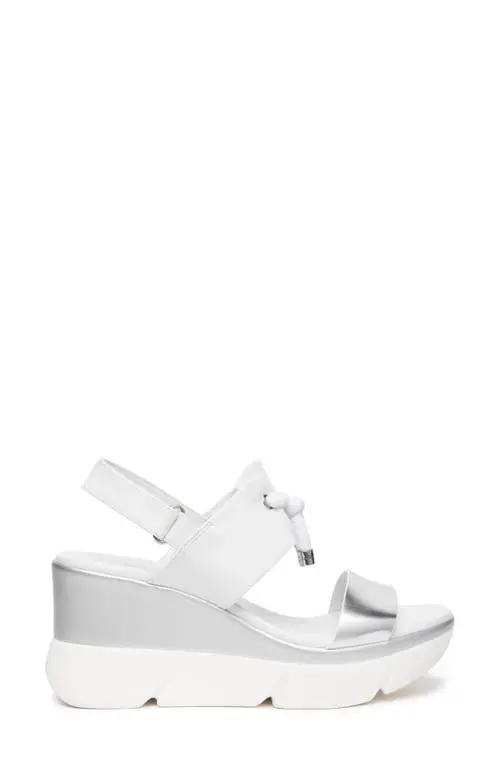 NEROGIARDINI Sporty Wedge Sandals With Drawstring Detail