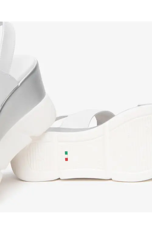 NEROGIARDINI Sporty Wedge Sandals With Drawstring Detail