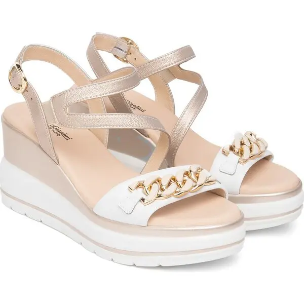 NEROGIARDINI Chain Link Wedge Sandals