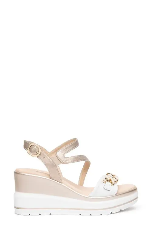 NEROGIARDINI Chain Link Wedge Sandals