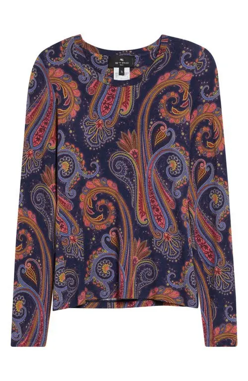 Etro Paisley Long Sleeve Top