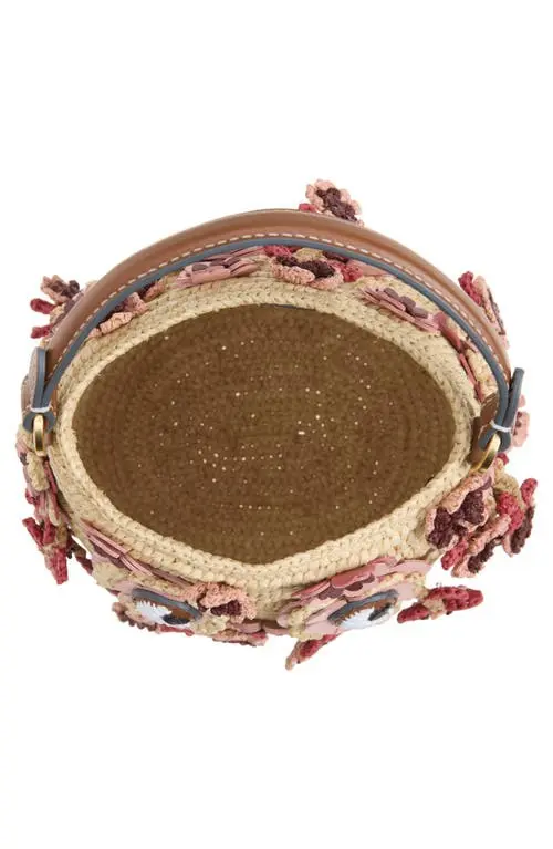 ANYA HINDMARCH Blossom Creature Crochet Raffia Crossbody Bag