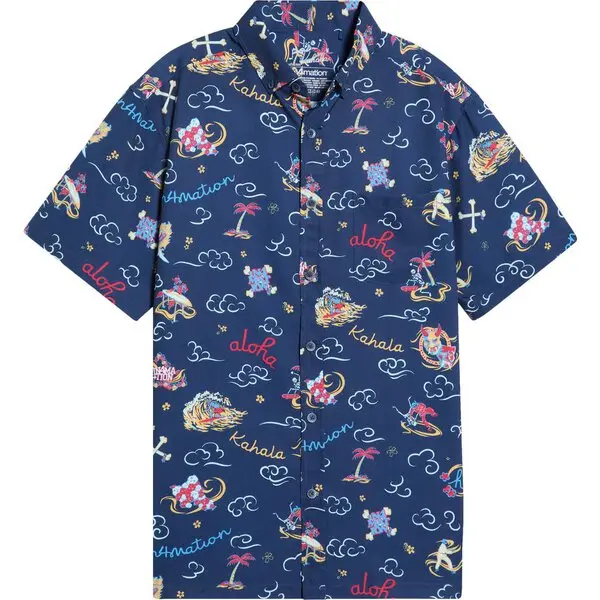 KAHALA In4mation Short Sleeve Button-down Shirt