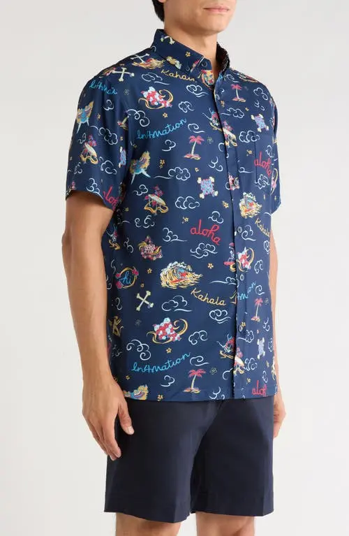 KAHALA In4mation Short Sleeve Button-down Shirt