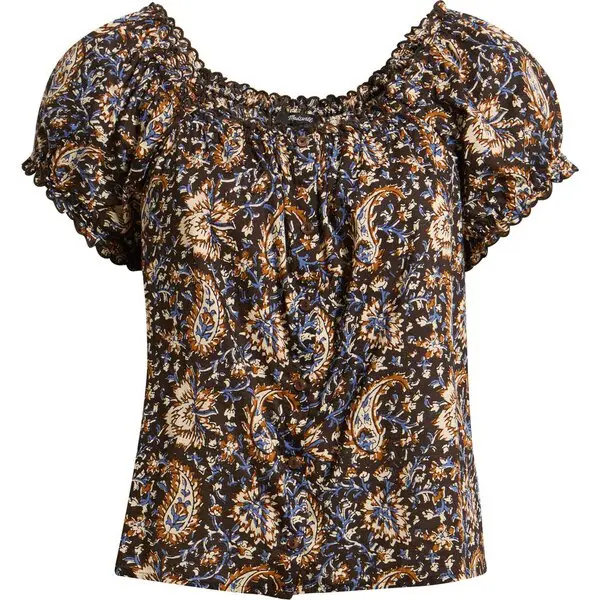 Madewell Paisley Cotton Top