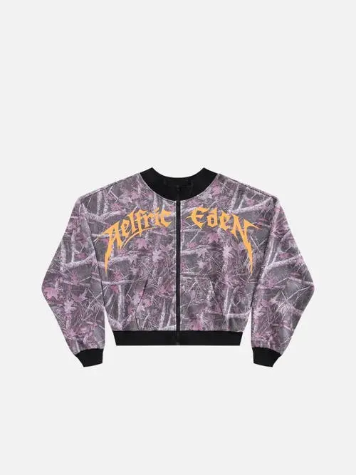 AELFRIC EDEN Boxy Camo Zip-up Sweatshirt