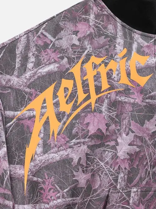 AELFRIC EDEN Boxy Camo Zip-up Sweatshirt