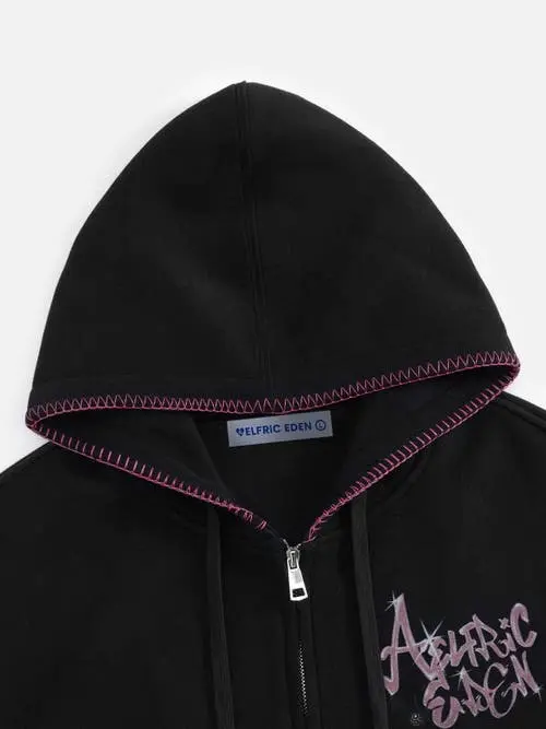 AELFRIC EDEN Boxy Spider Cherry Hoodie
