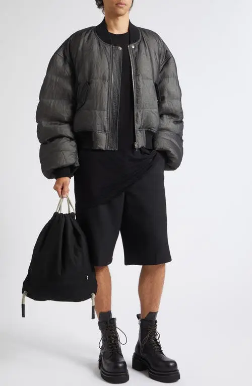 Rick Owens Padded Bomber Jacket - Black