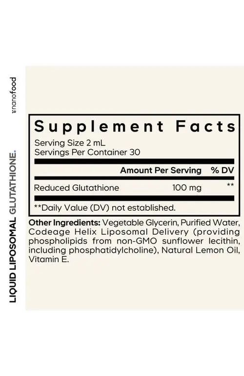 CODEAGE Nanofoodliquid Liposomal Glutathione