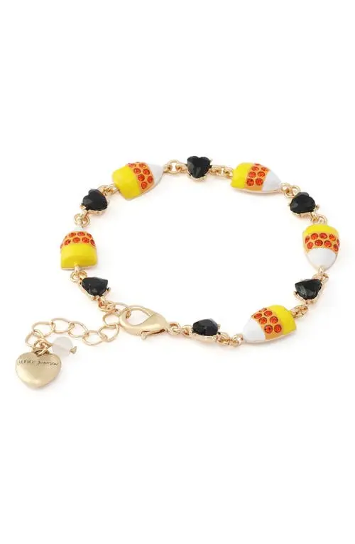 Betsey Johnson Candy Corn Charm Bracelet