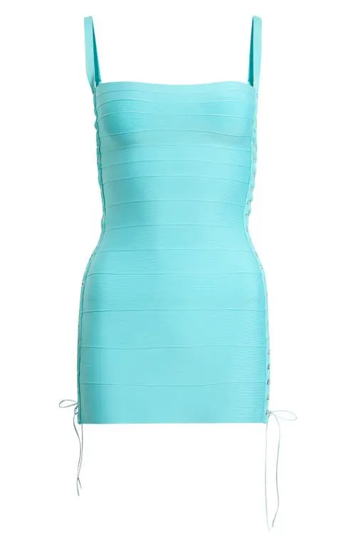 JADED LONDON Square Neck Ribbed Mini Dress