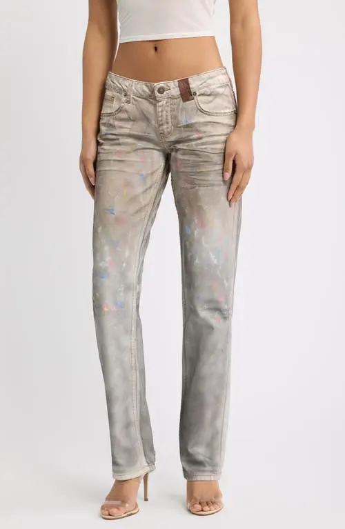 JADED LONDON Rider Low Rise Wide Leg Jeans - Multi