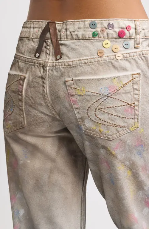 JADED LONDON Rider Low Rise Wide Leg Jeans
