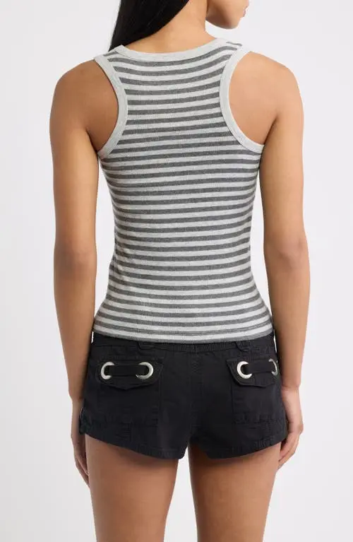 JADED LONDON Eyelet Stud Stripe Tank