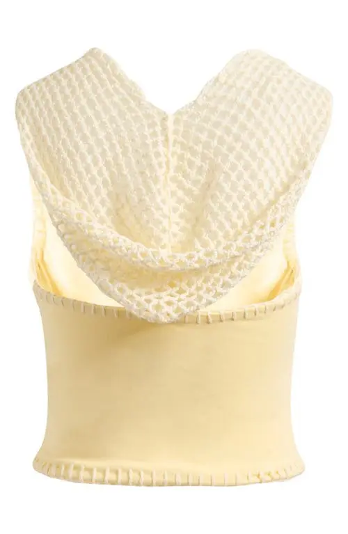 JADED LONDON Beaded Hooded Halter Top
