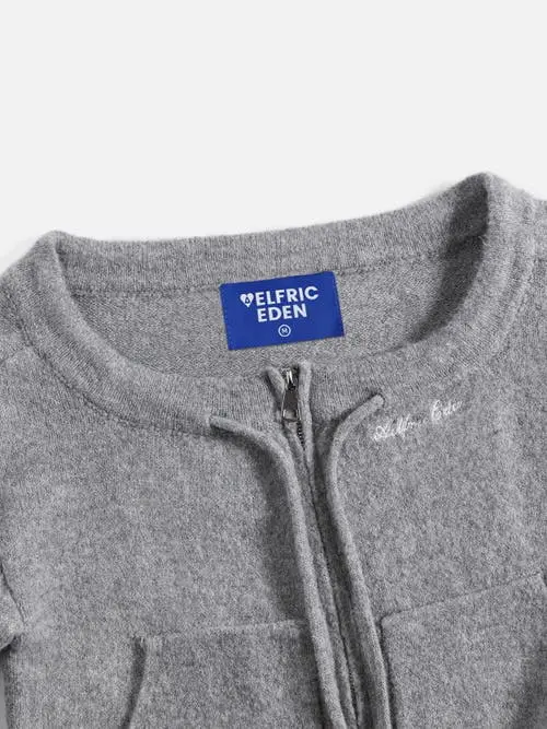 AELFRIC EDEN Aelfri Eden Off-the-shoulder Zip-up Cardigan