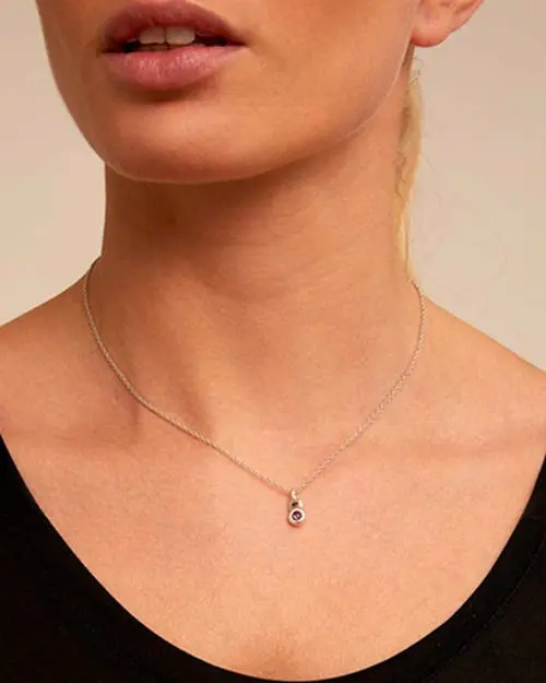 UNODE50 Charm With Pink Crystal