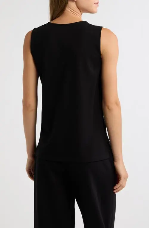 Anne Klein Sleeveless Grommet Shell