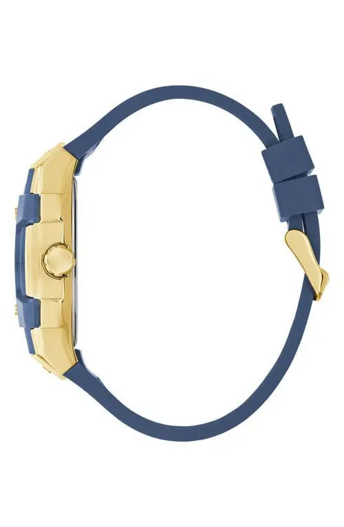 Guess Phoenix Tonneau Multifunction Silicone Strap Watch