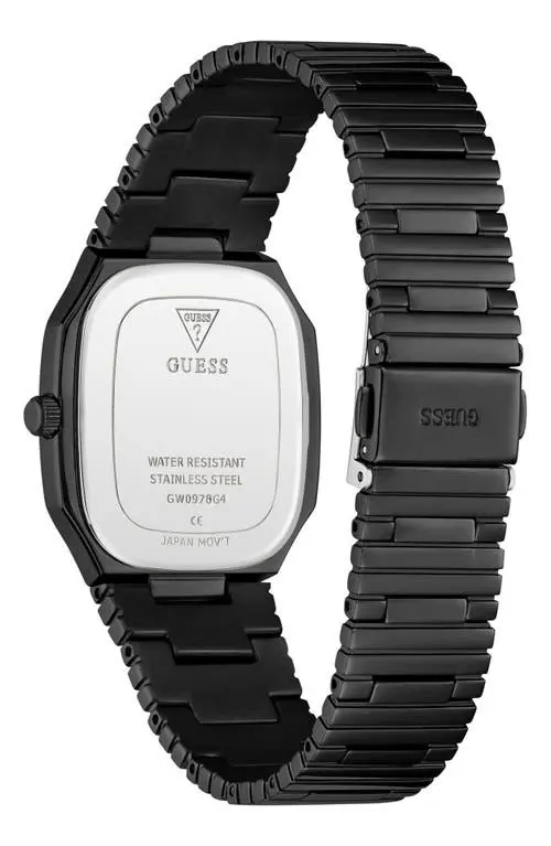 Guess Coffee Date Bracelet Watch - Black