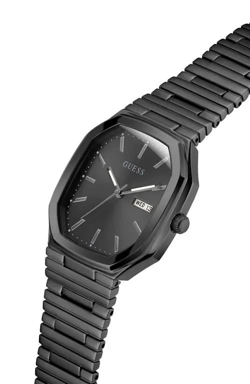 Guess Coffee Date Bracelet Watch - Black