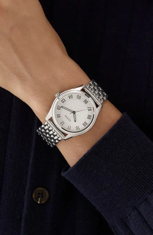Guess Tate Tone Bracelet Watch