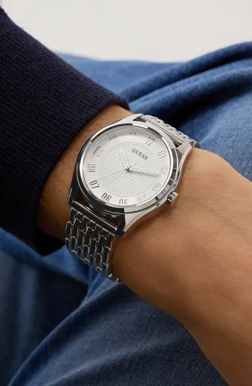 Guess Tate Tone Bracelet Watch
