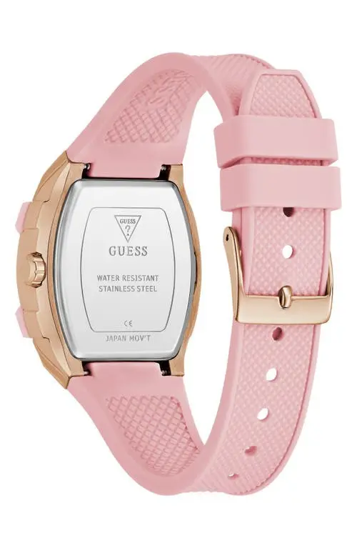 Guess Multifunction Silicone Strap Watch