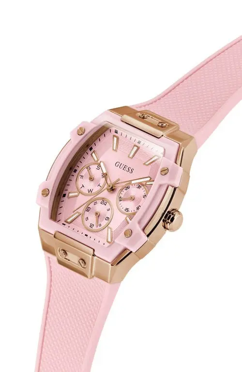 Guess Multifunction Silicone Strap Watch
