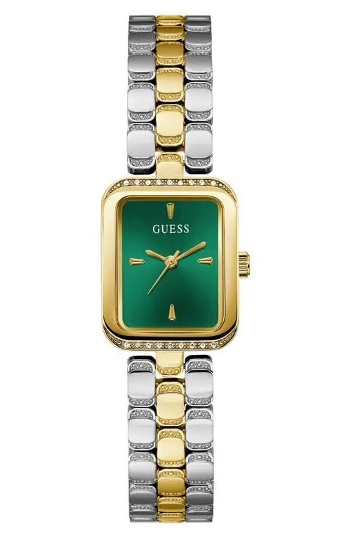 Guess Isla Tank Two-tone Bracelet Watch