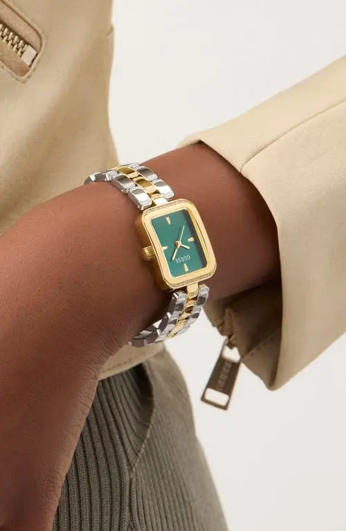 Guess Isla Tank Two-tone Bracelet Watch