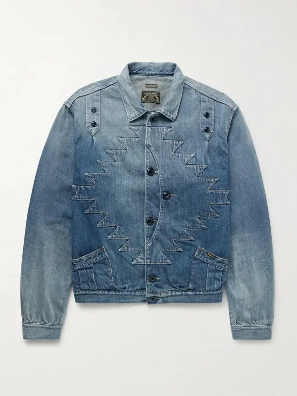 Kapital Thunderbird Panelled Denim Blouson Jacket