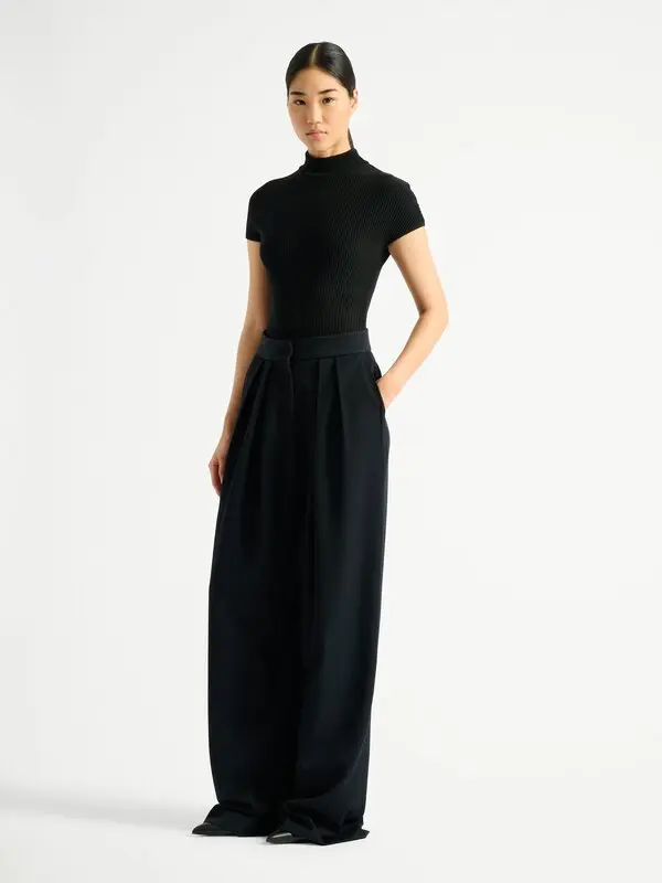 Balmain Grain De Poudre Trousers - Black