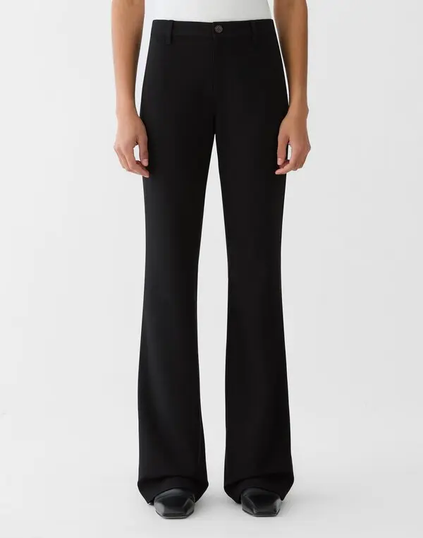 Lafayette 148 New York Punto Milano Mid Rise Flared Pants