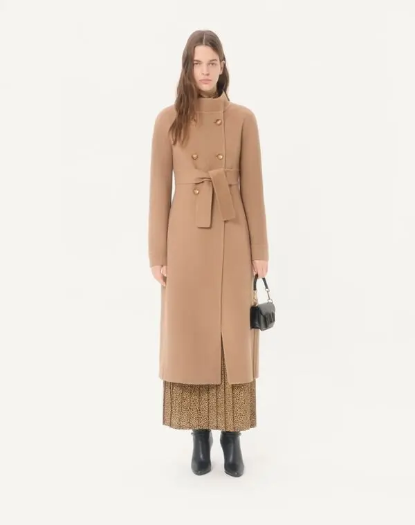 Valentino Garavani Double Kashmir Coat - Camel