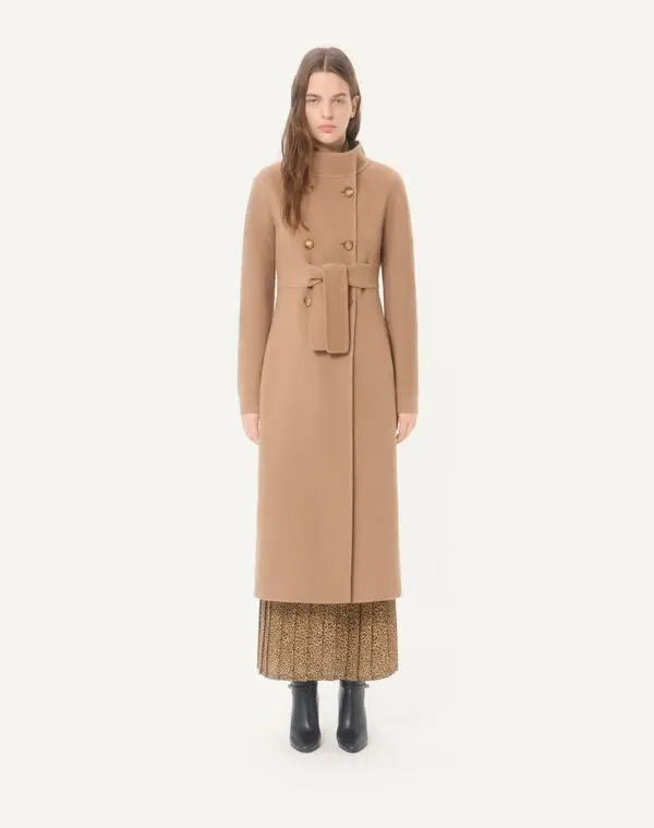 Valentino Garavani Double Kashmir Coat - Camel