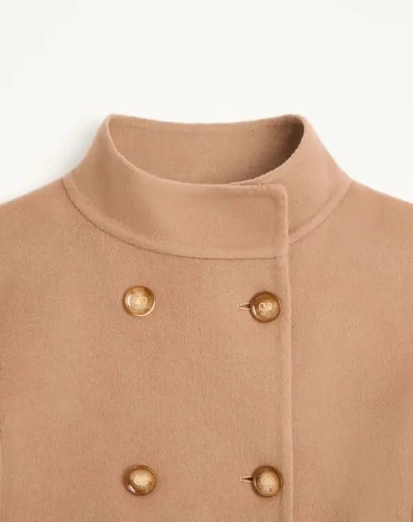 Valentino Garavani Double Kashmir Coat - Camel