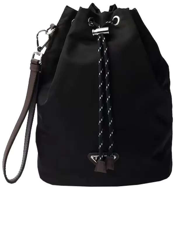 Prada Speedrock Pouch In Re-nylon And Leather