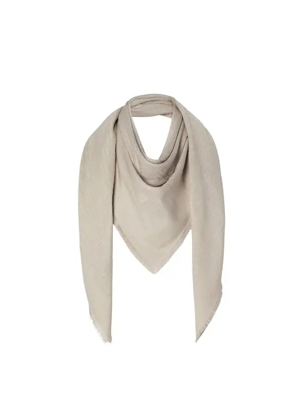 Fendi Shawl In Wool, Silk And Cashmere