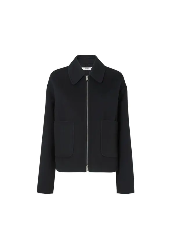 Fendi Wool Zip-up Blouson Jacket