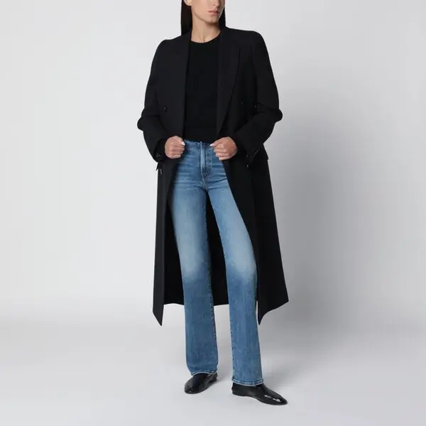 MOTHER The Kick It Jeans In Medium Blue Washed Denim