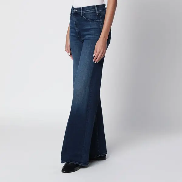 MOTHER The Hustler Roller Sneak Jeans In Dark Denim - Blue
