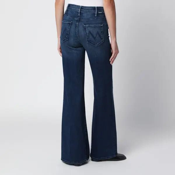 MOTHER The Hustler Roller Sneak Jeans In Dark Denim - Blue