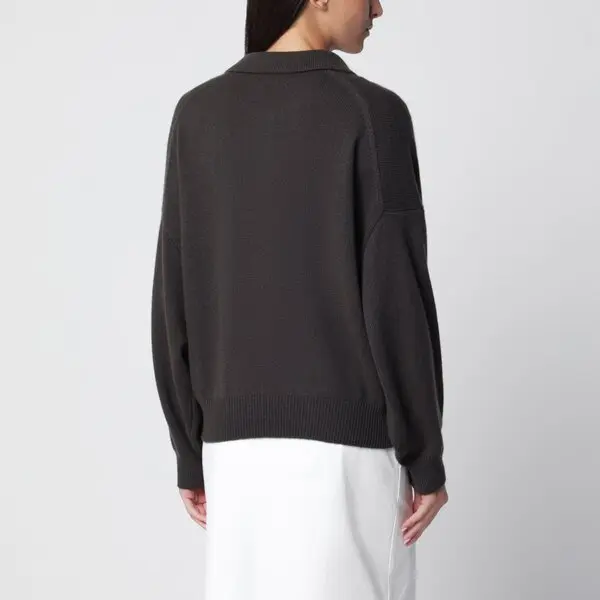 LISA YANG Dark Green Etta Cashmere Sweater