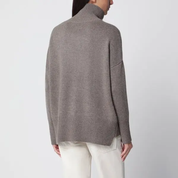 LISA YANG Turtleneck Sweater Heidi In Truffle Cashmere